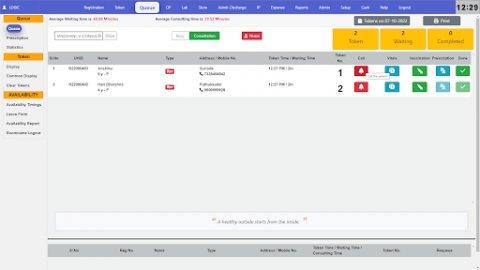 Token Display and Queue Management System - Logic Research Labs