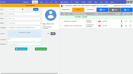 Token Display and Queue Management System - Logic Research Labs