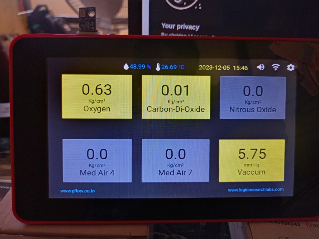 Medical Gas Pressure Alarm - Logic Research Labs
