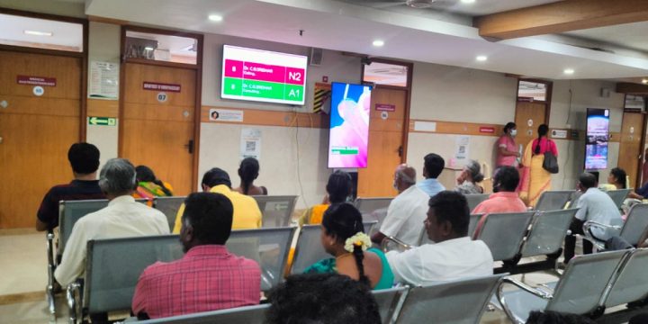 Token Display System for Hospital - Logic Research Labs