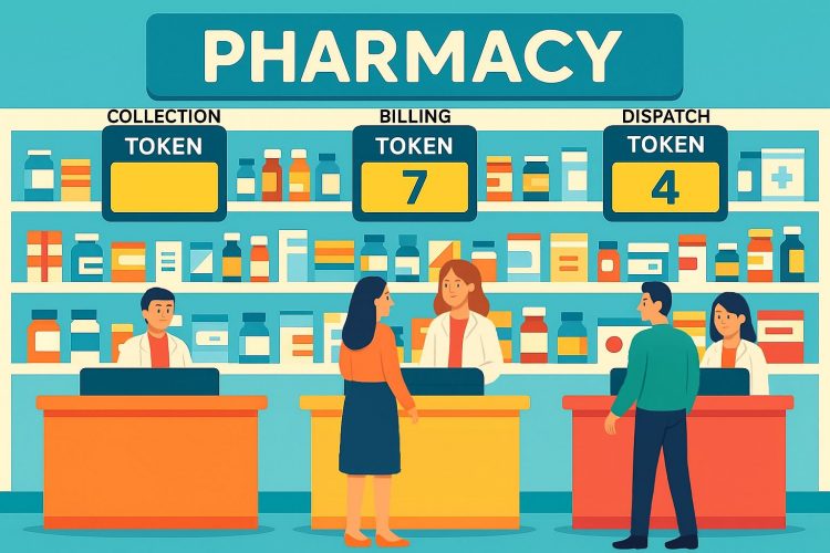 Smart Token & Queue Management Software for Pharmacy