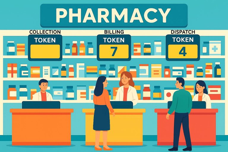 Smart Token & Queue Management Software for Pharmacy