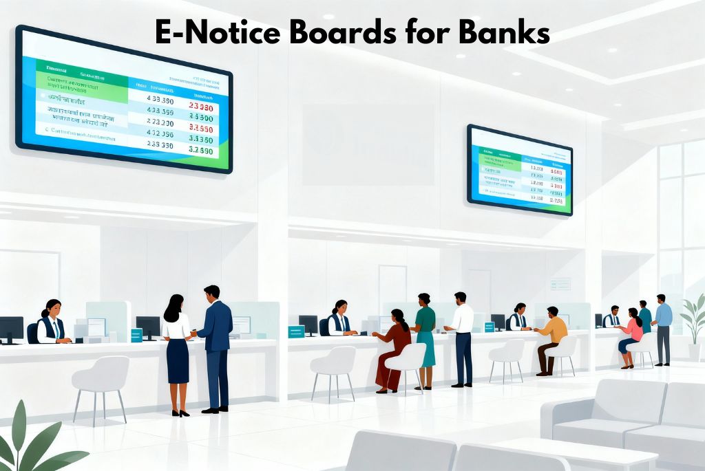 E-Notice Boards for Banks | Digital Notice Displays for Smarter Banking ...